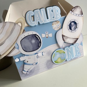 Astronaut Party Favor Box, Astronaut Birthday Theme, Astronaut Birthday ...