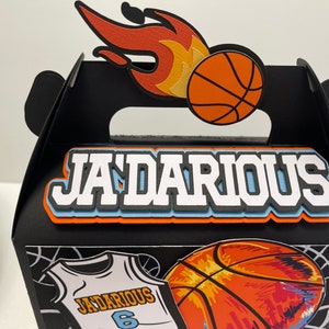 Basketball Party Favor Box Basketball Treat Box Basketball - Etsy