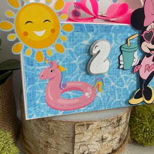 Minnie Swimming Party Fav, Minnie Pool Party Birthday, Minnie Summer ...