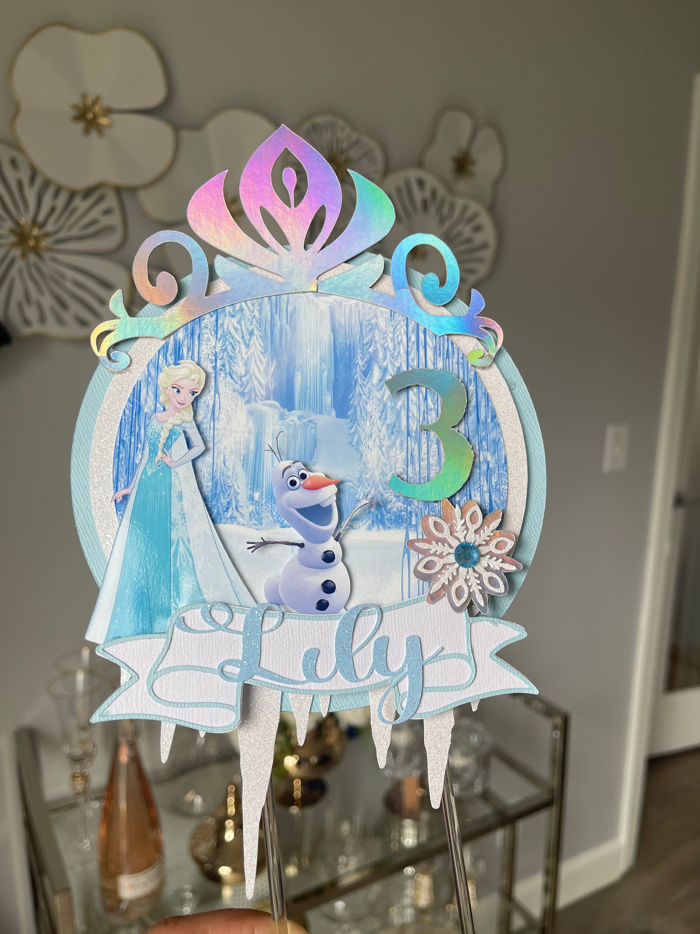 Frozen Inspired Cake Topper Frozen Cake Topper Frozen Birthday - Etsy