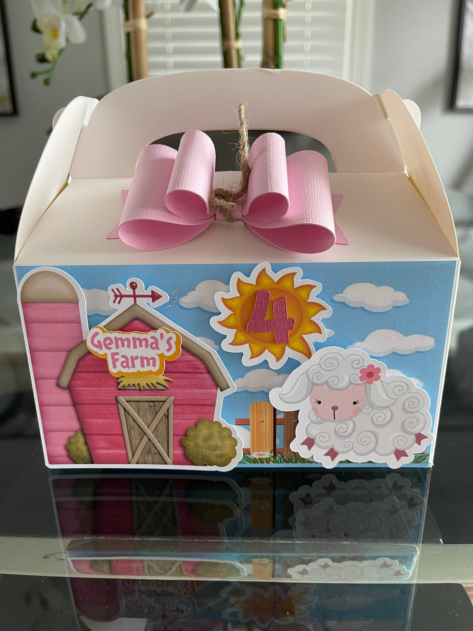 Farm Party Favor Box, Farm Birthday Decorations, Farm Birthday Theme ...