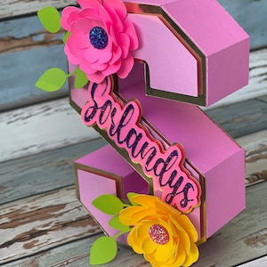 3D Letter 3D Letter Birthday Decor 3D Letter Party Decorations - Etsy