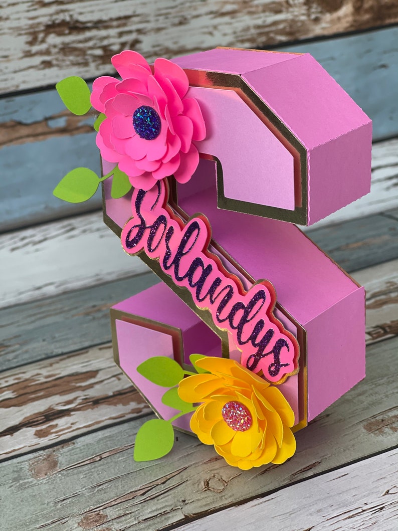 3D Letter 3D Letter Birthday Decor 3D Letter Party Decorations - Etsy