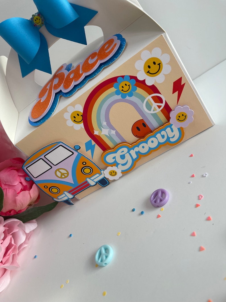 Groovy Party Favor Box Groovy Treat Box Two Groovy Birthday - Etsy