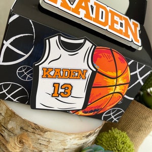 Basketball Party Favor Box, Basketball Treat Box, Basketball Birthday ...