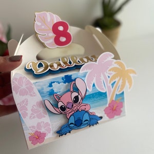 Stitch and Angel Party Favor Box, Stitch Party Favor Box, Stitch and ...