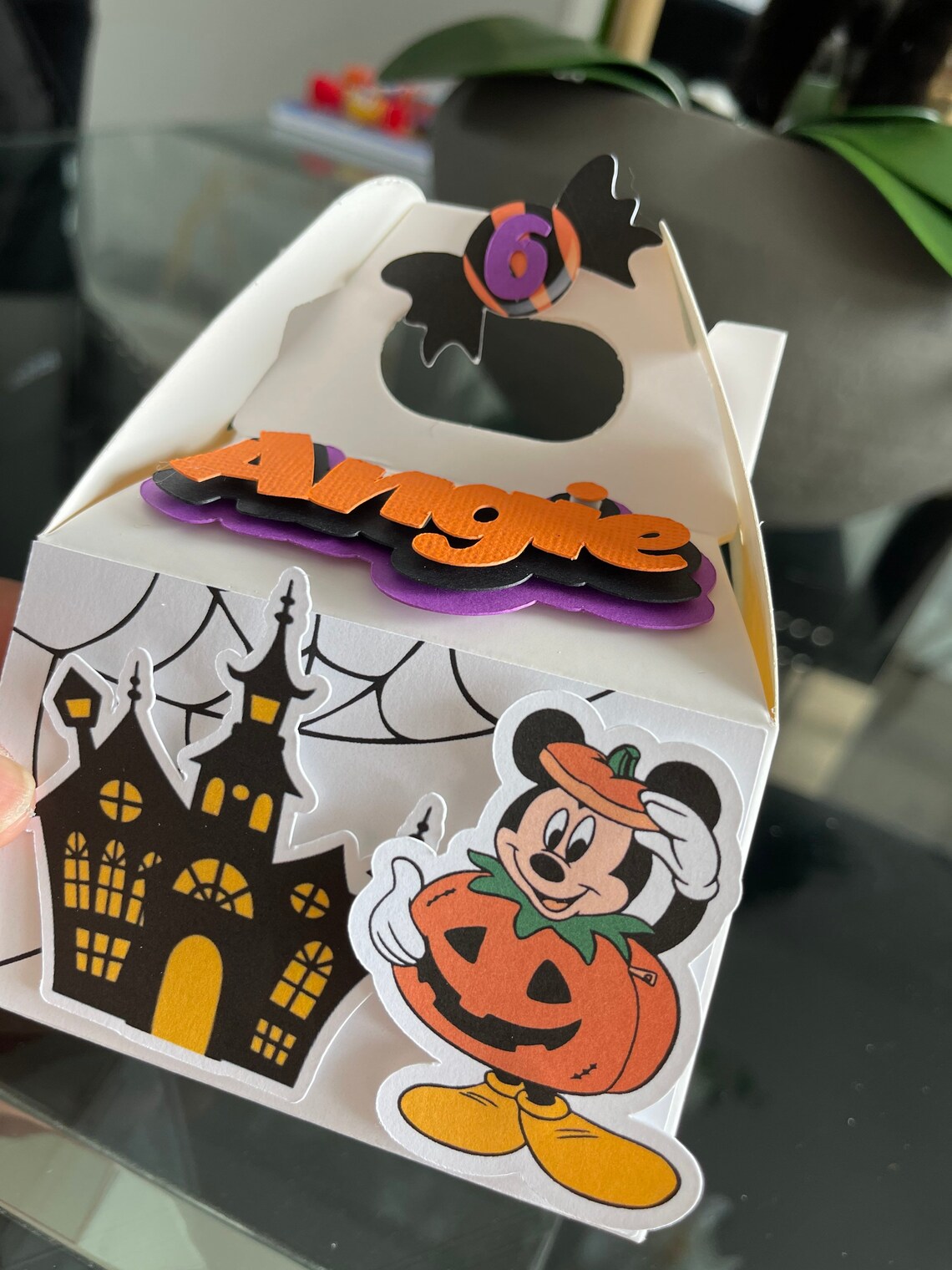 Mickey Halloween Party Favor Box Mickey Party Box Mickey Treat Box ...