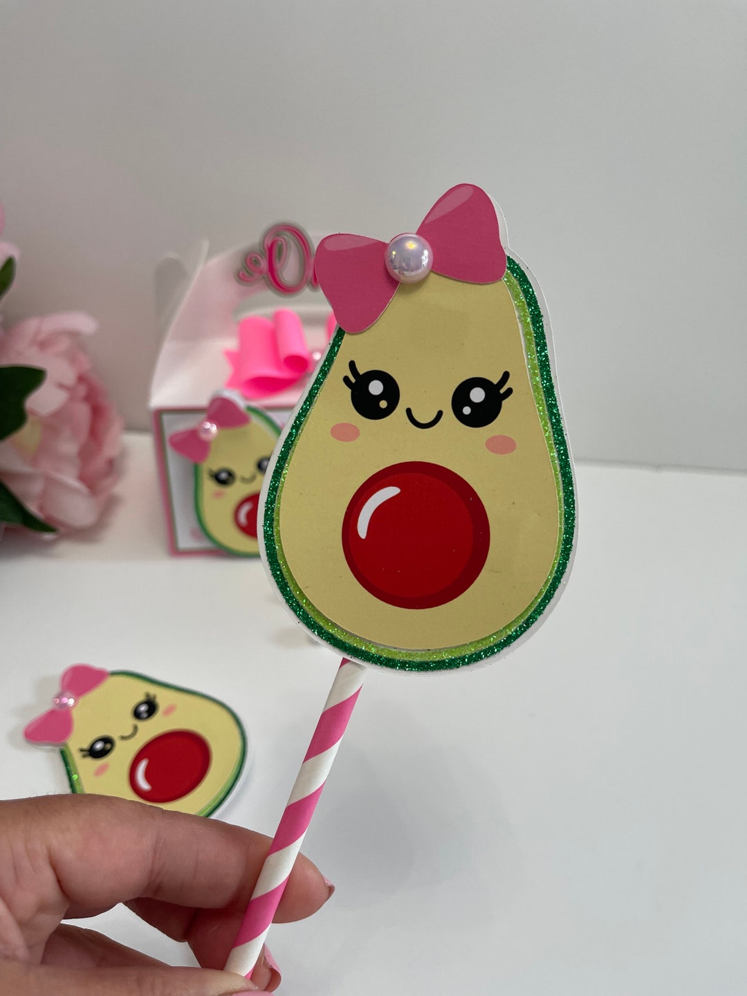 Avocado Party Favor Box, Avocado Birthday Theme, Avocado First Birthday ...