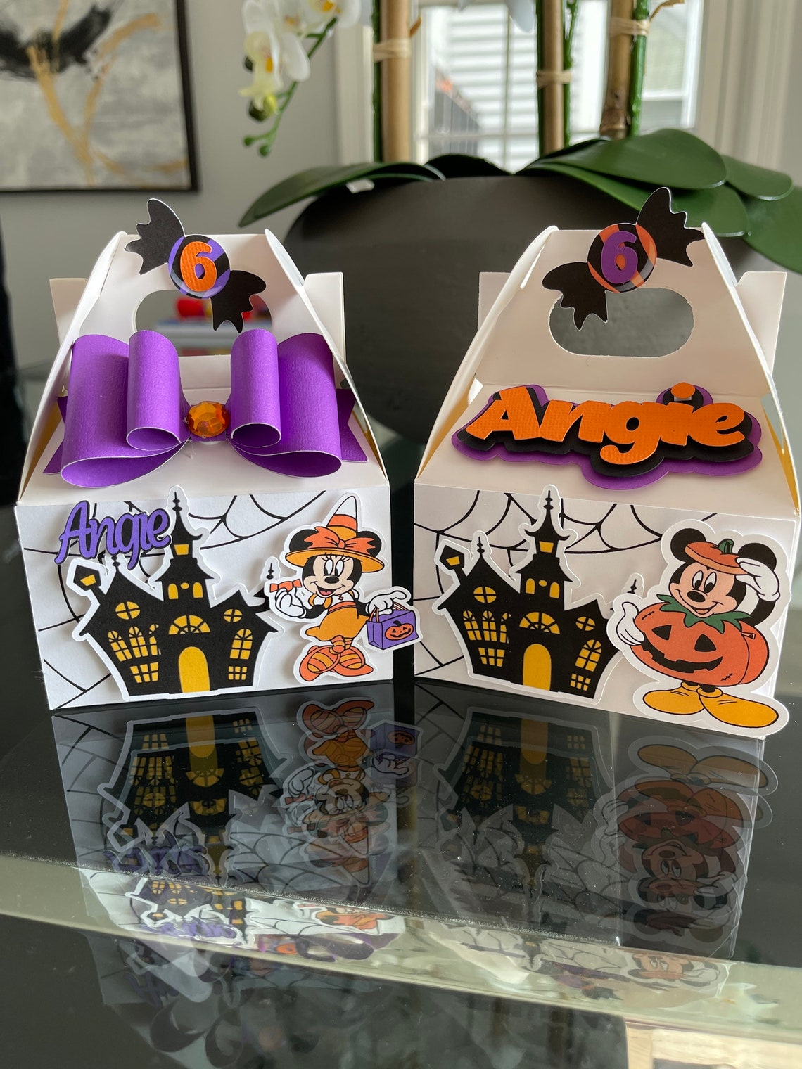 Mickey Halloween Party Favor Box Mickey Party Box Mickey Treat - Etsy