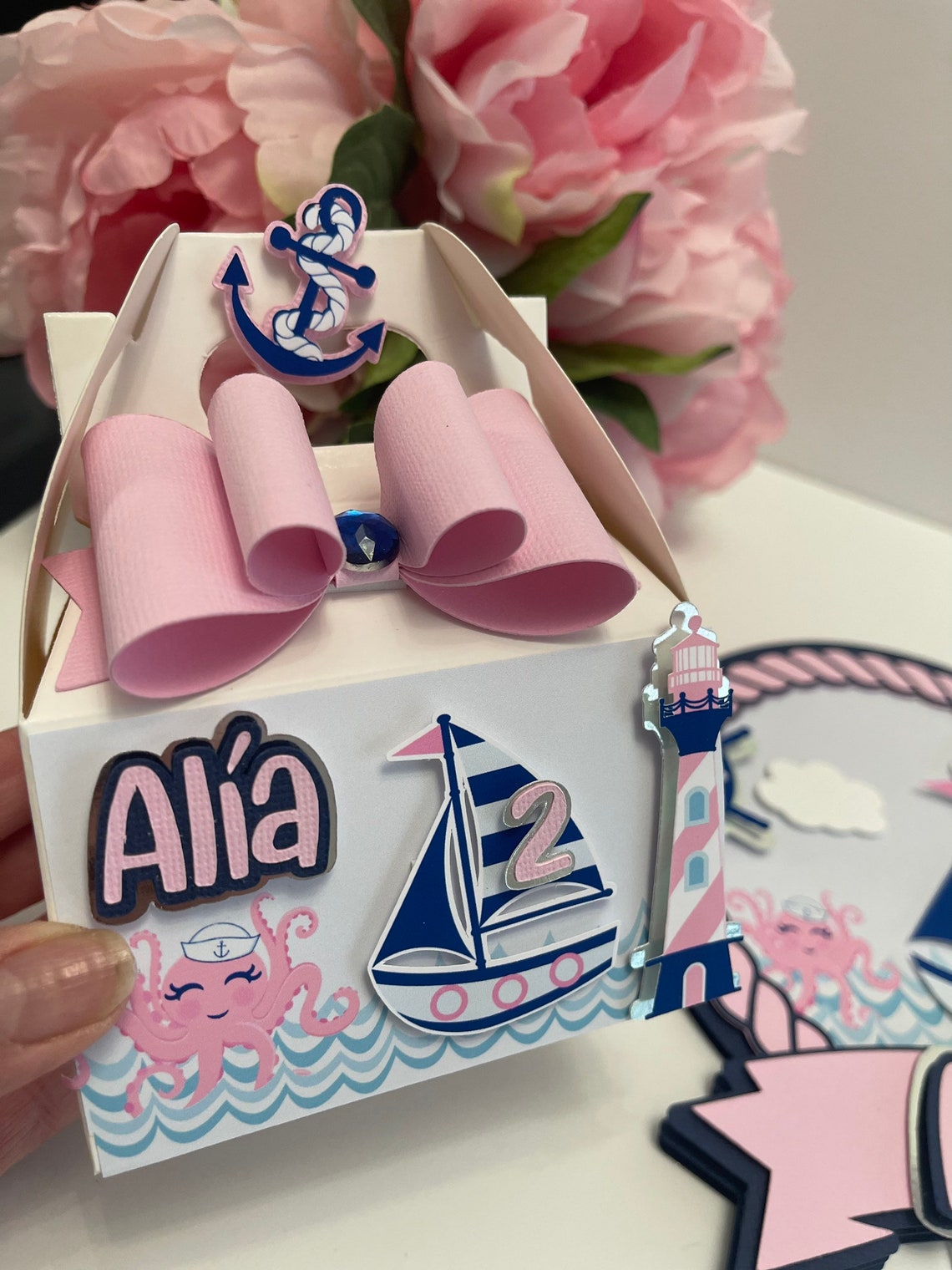 Nautical Party Favor Box Nautical Birthday Decorations - Etsy