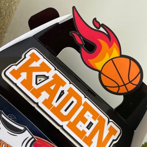 Basketball Party Favor Box, Basketball Treat Box, Basketball Birthday ...
