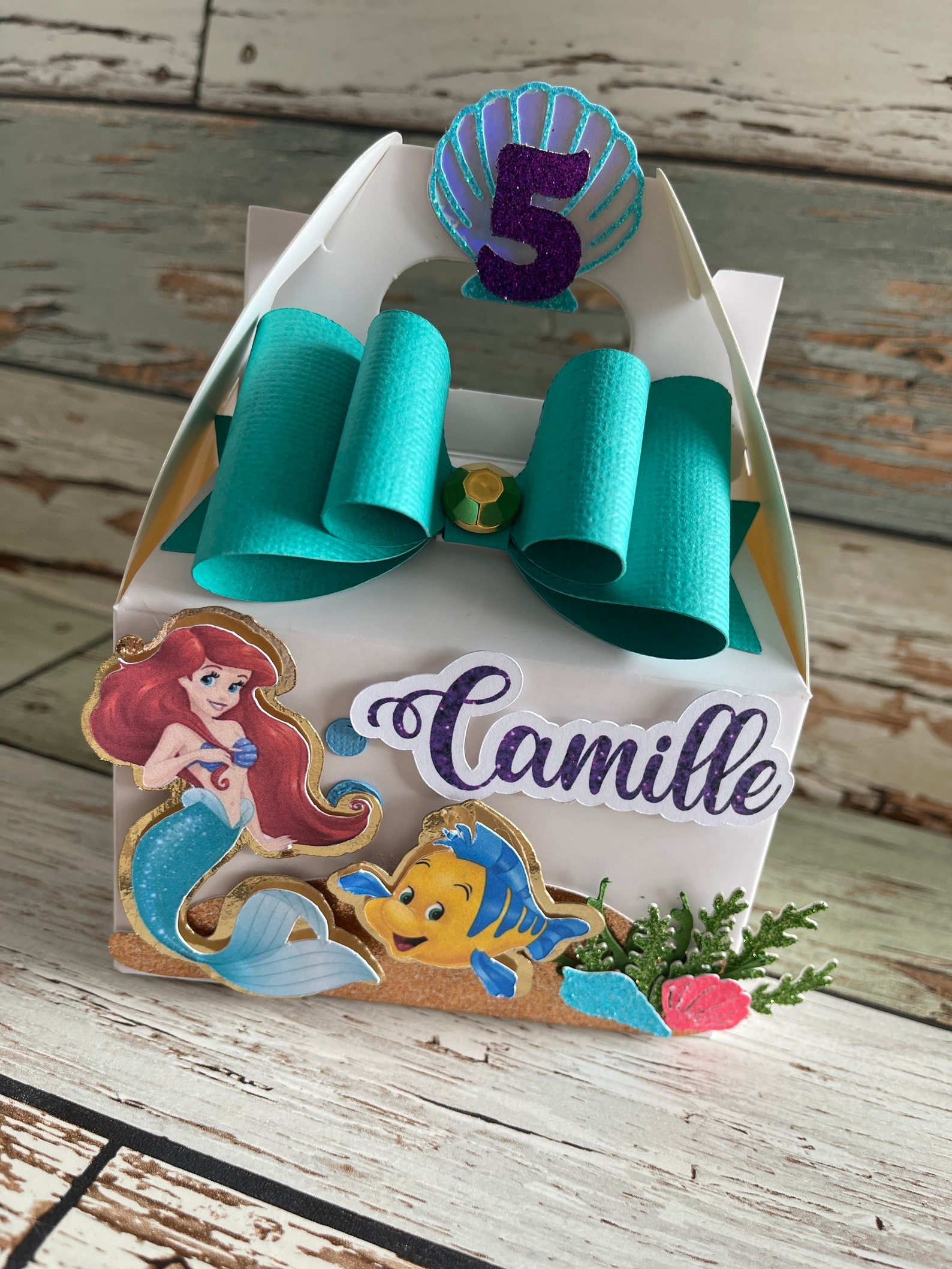 Princess Ariel Party Favor Box the Little Mermaid Party Favor - Etsy