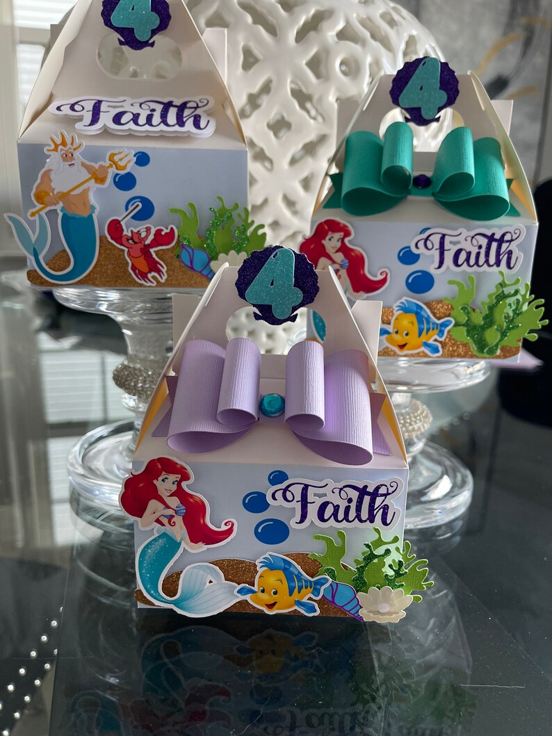 Princess Ariel Party Favor Box, the Little Mermaid Party Favor Box, the ...