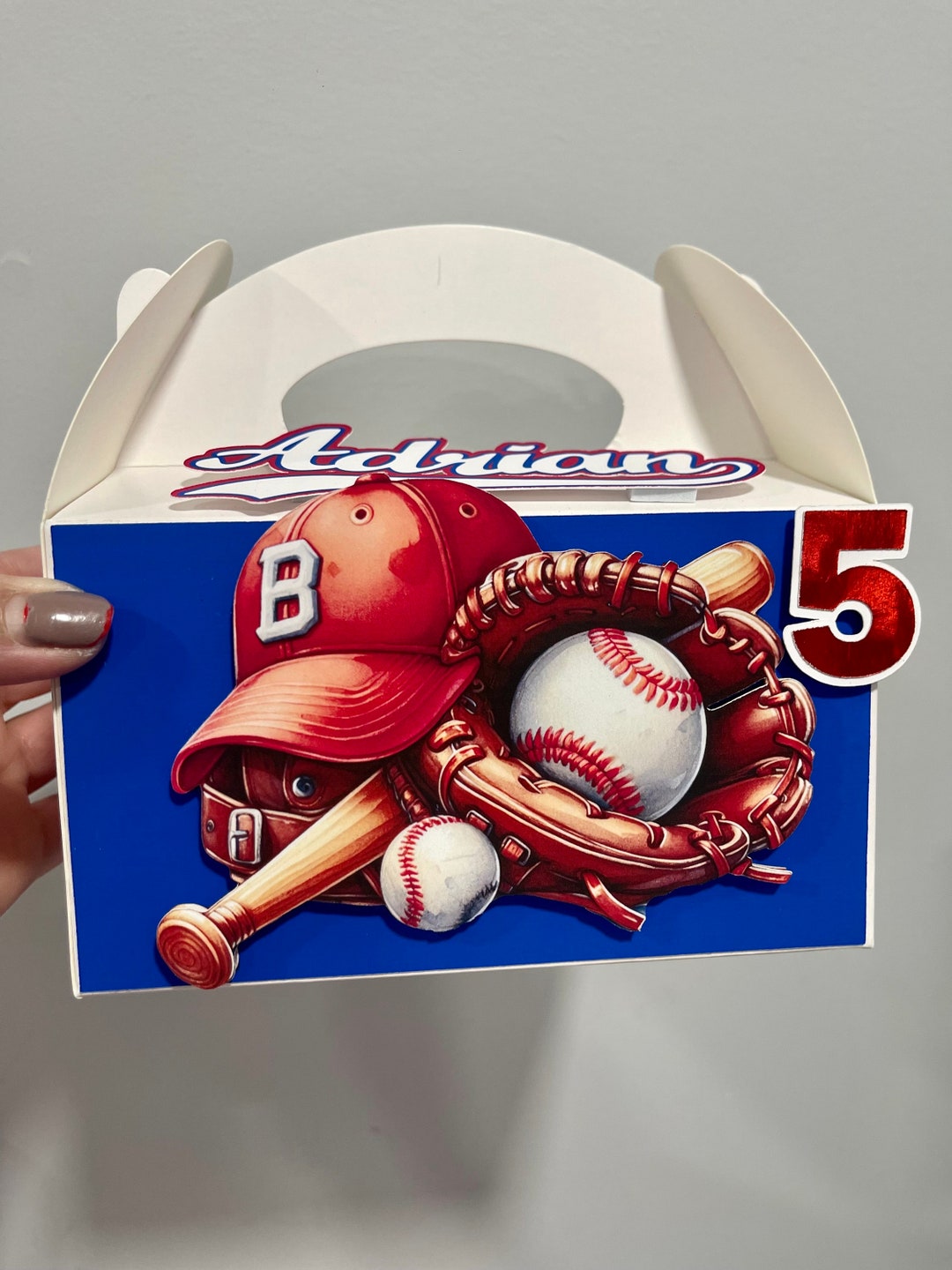 Baseball Party Favor Box, Baseball Birthday Theme, Baseball Birthday ...