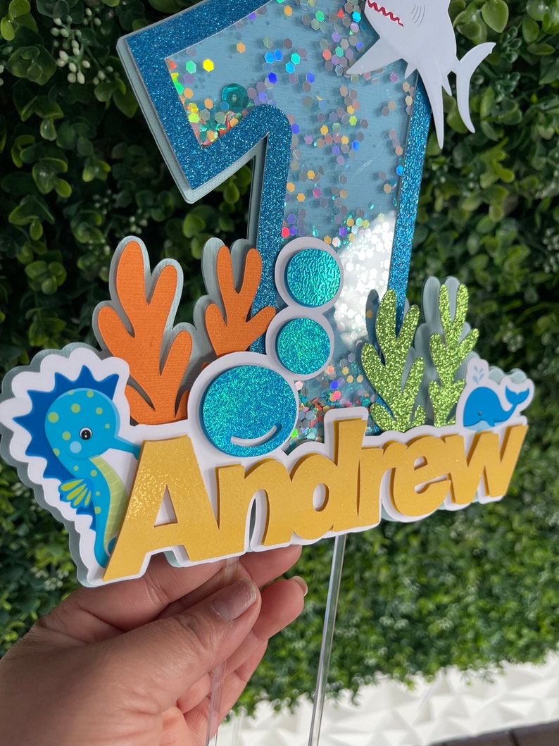 Under the Sea Cake Topper, Under the Sea Birthday Decorations, Under ...