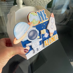 Astronaut Party Favor Box, Astronaut Birthday Theme, Astronaut Birthday ...