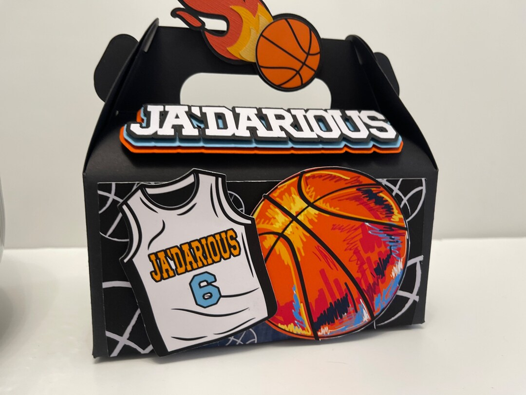 Basketball Party Favor Box Basketball Treat Box Basketball - Etsy