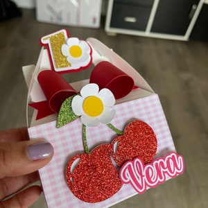 Cherry Party Favor Box, Cherry Birthday Decorations, Cherry Birthday ...