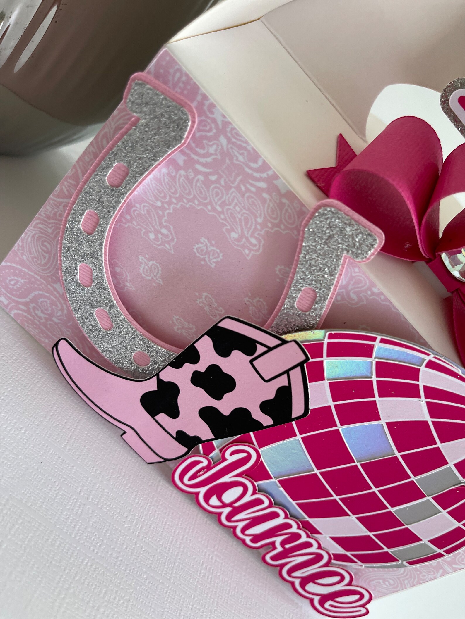 Rodeo Disco Party Favor Box, Rodeo Disco Birthday Decorations, Rodeo ...