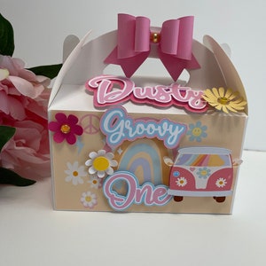 Groovy Party Favor Box, Groovy Treat Box, Two Groovy Birthday Box, One ...