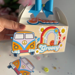 Groovy Party Favor Box, Groovy Treat Box, Two Groovy Birthday Box, One ...