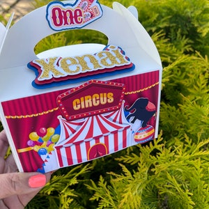 Circus Party Box, Circus Goody Bag, Circus Party Decorations, Carnival ...