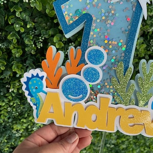 Under the Sea Cake Topper, Under the Sea Birthday Decorations, Under ...