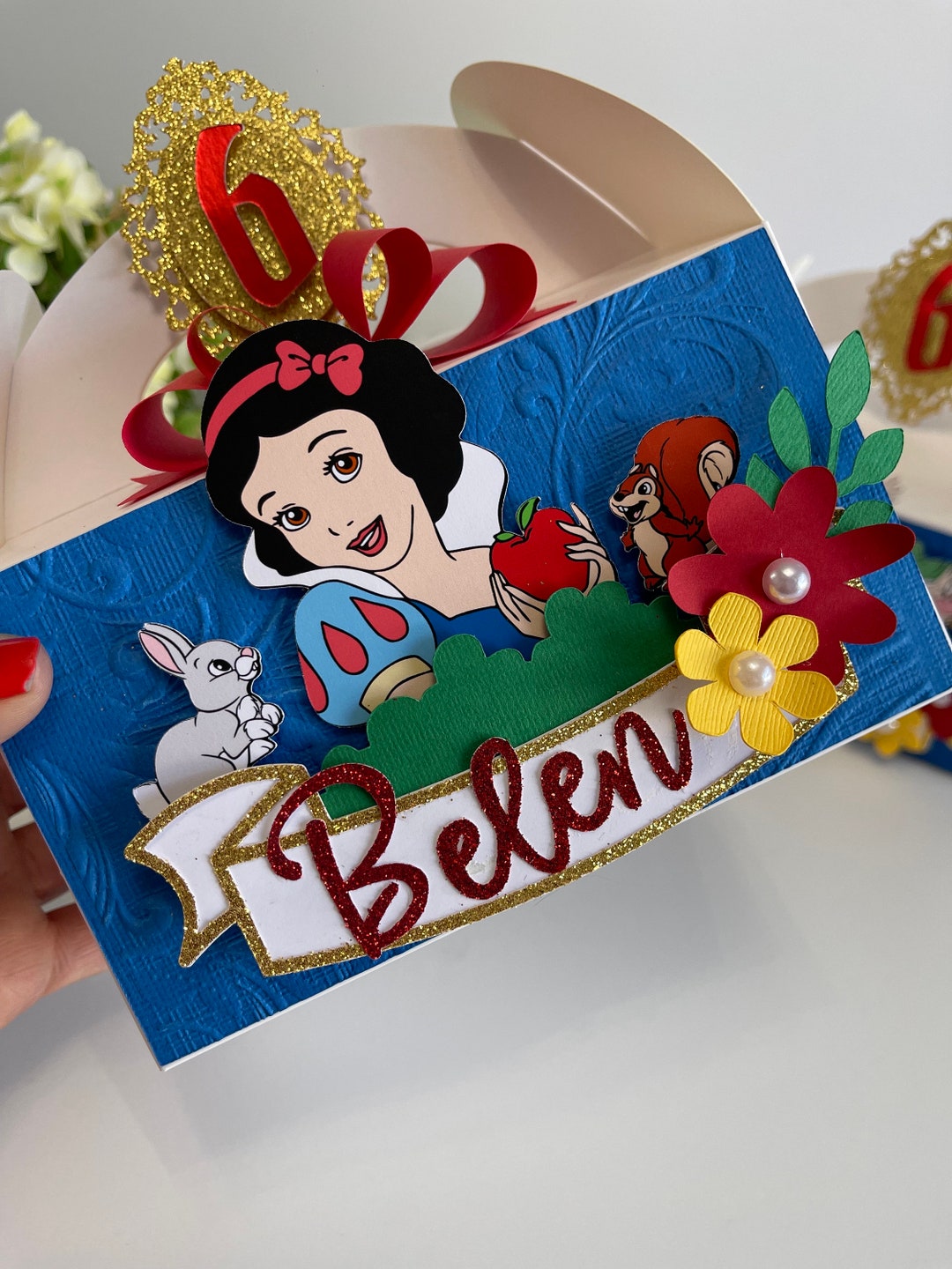 Snow White Birthday Party Favor Box, Snow White Birthday Decorations ...