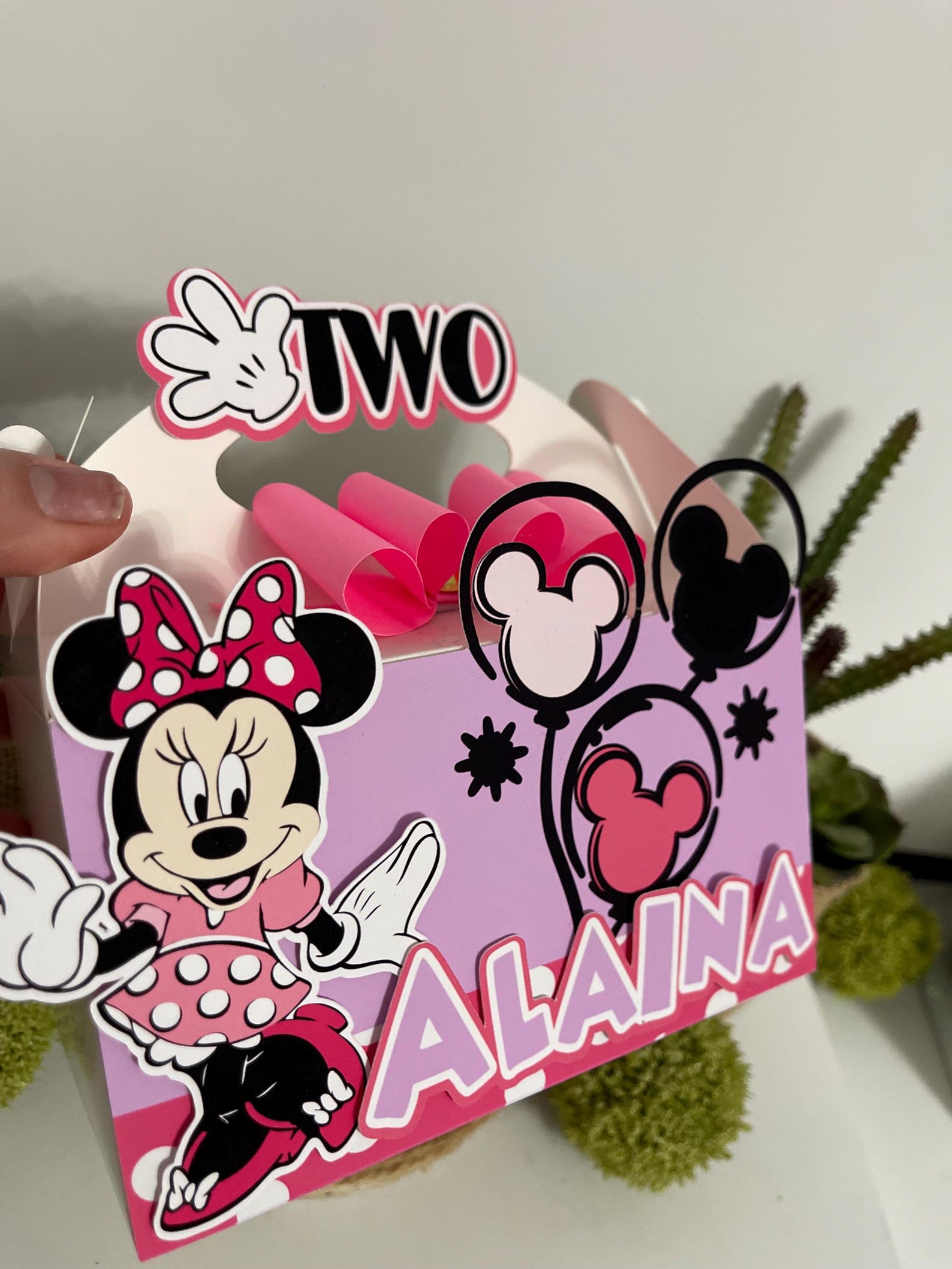 Minnie Party Favor Box, Minnie Goody Bags, Minnie Birthday Theme ...