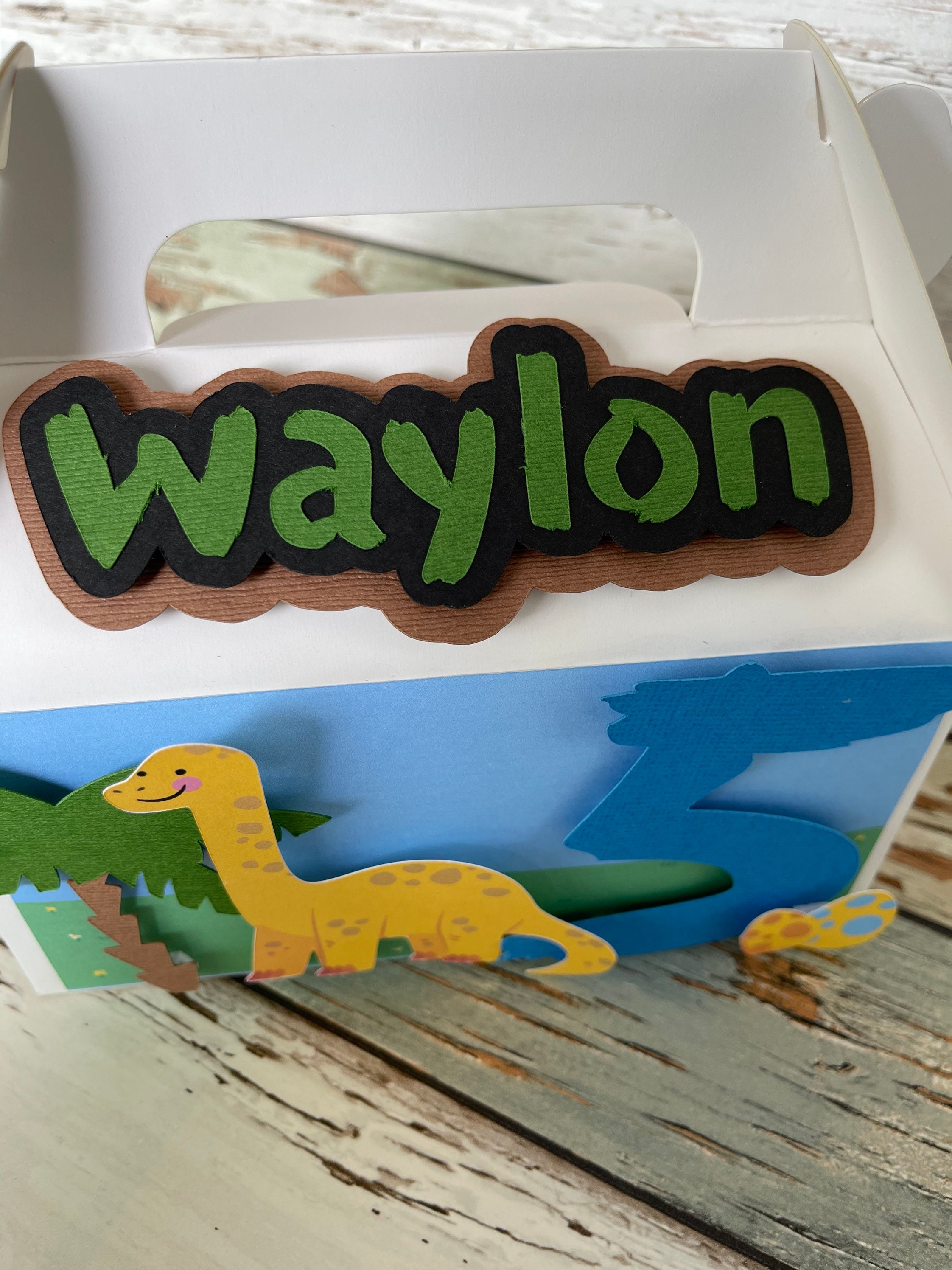 Dinosaur Party Favor Box Dinosaur Theme Party Dinosaur - Etsy