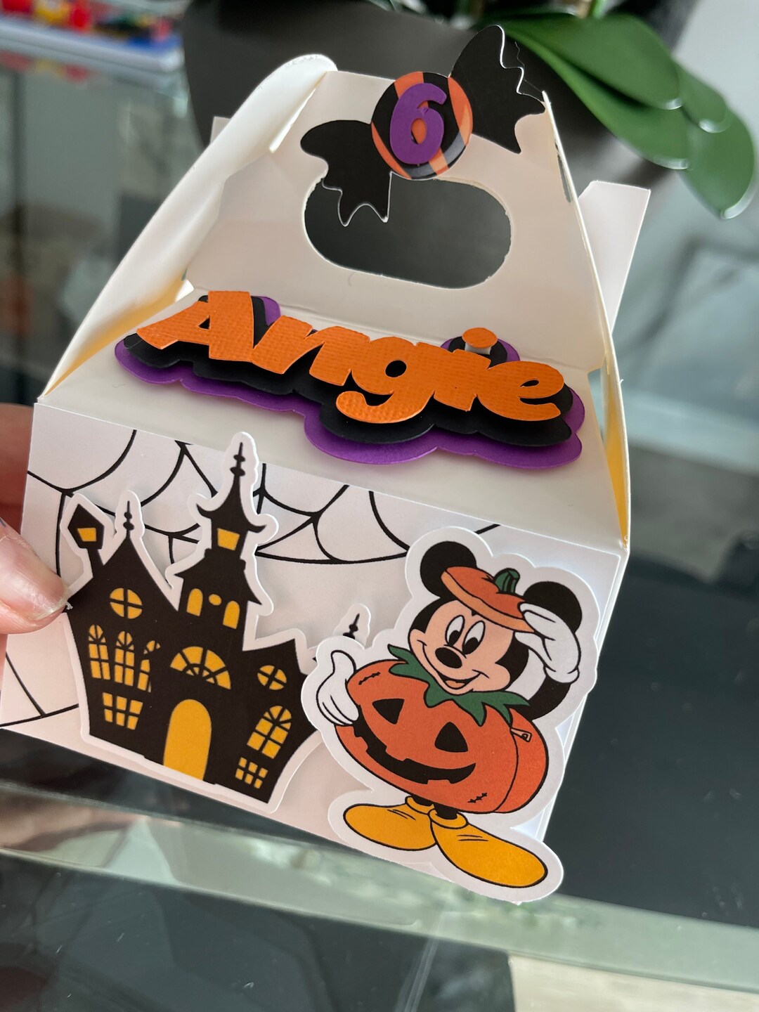 Mickey Halloween Party Favor Box Mickey Party Box Mickey Treat Box ...
