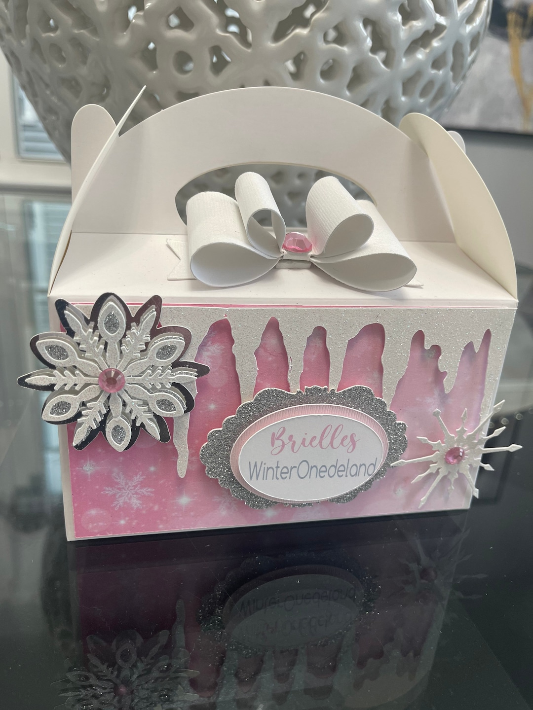 Winter Wonderland Party Favor Box, Winter Onederland Party Box, Winter ...