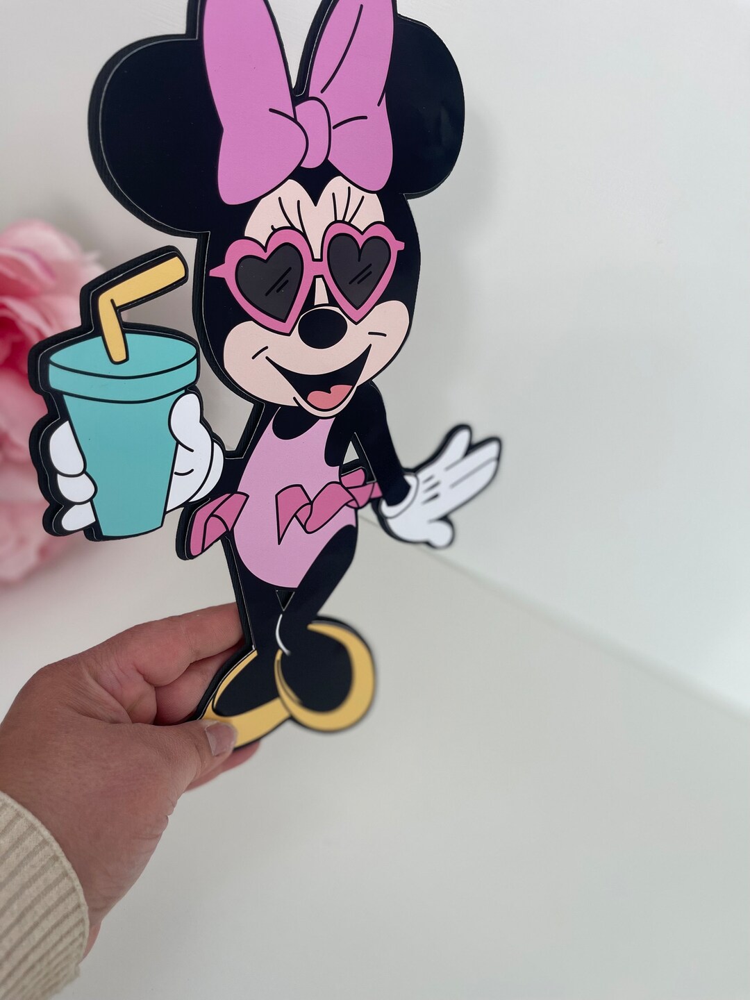 Minnie Swimming Cutout, Minnie Summer Cutouts, Minnie Swimming DYI ...