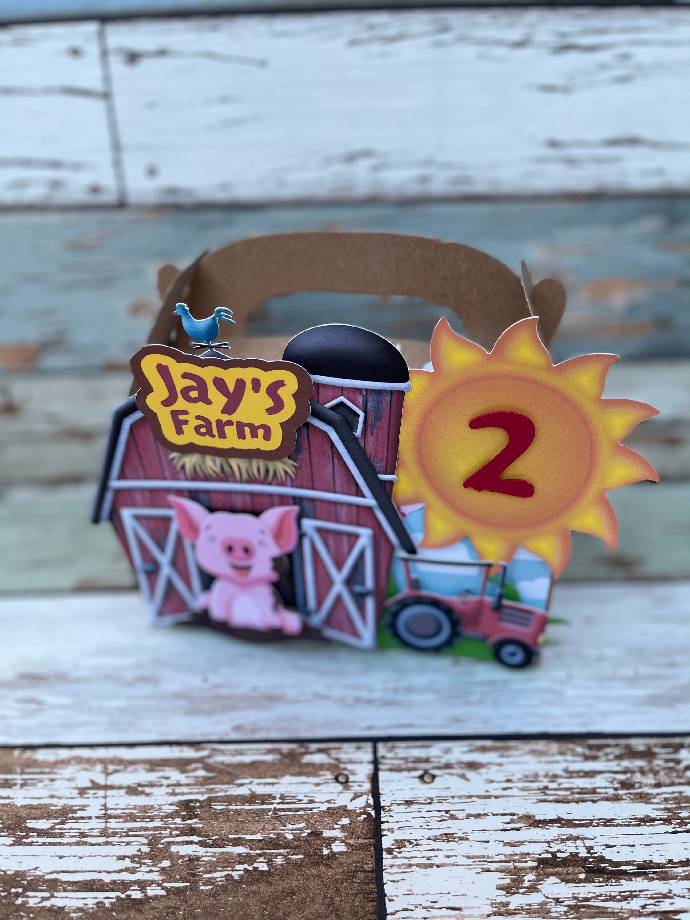 Farm Birthday Party Farm Party Box Farm Party Favor Boxes - Etsy