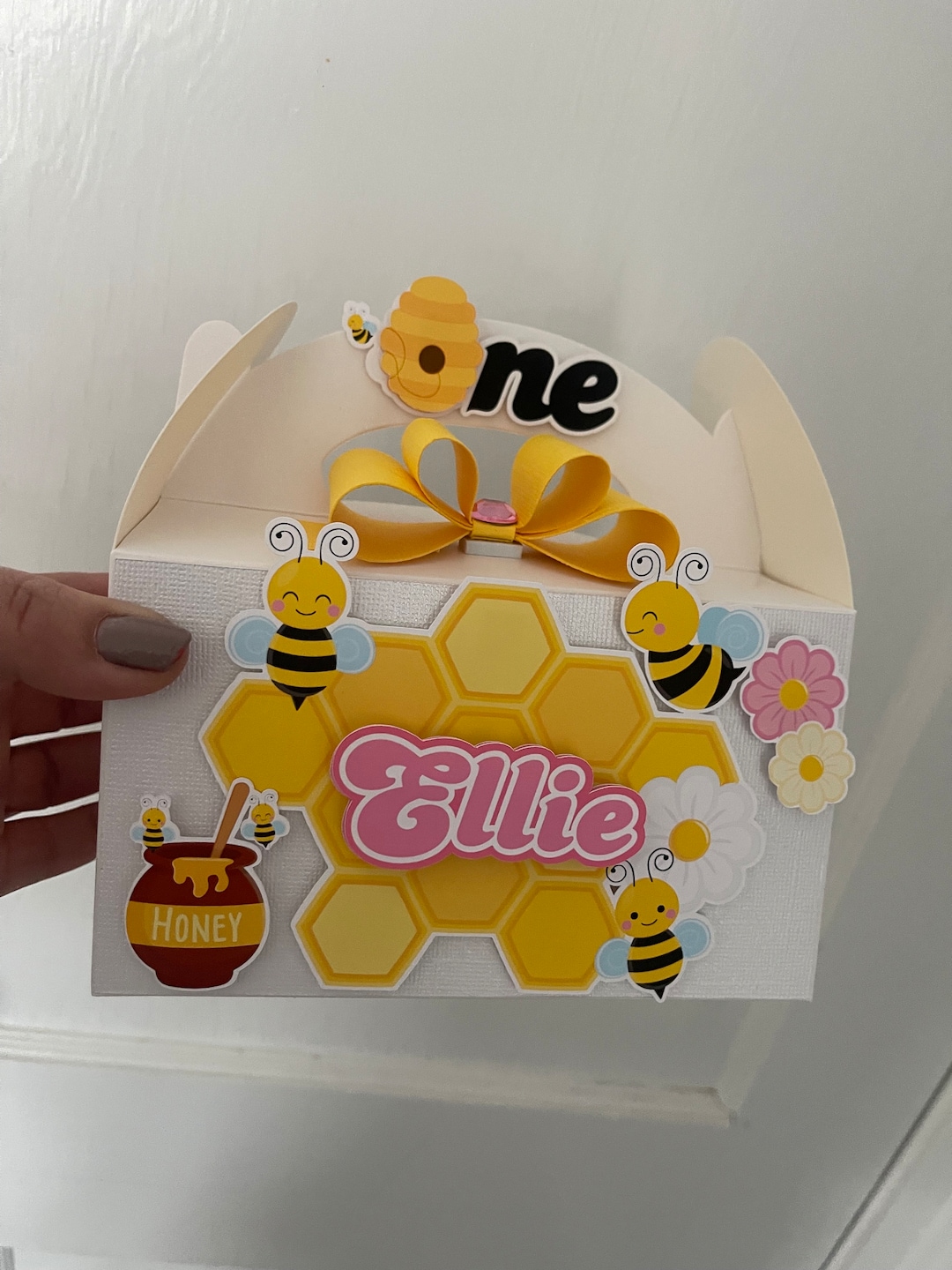 Bee Birthday Party Favor Box, Bee Birthday Theme, Bee Birthday ...