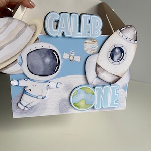 Astronaut Party Favor Box, Astronaut Birthday Theme, Astronaut Birthday ...
