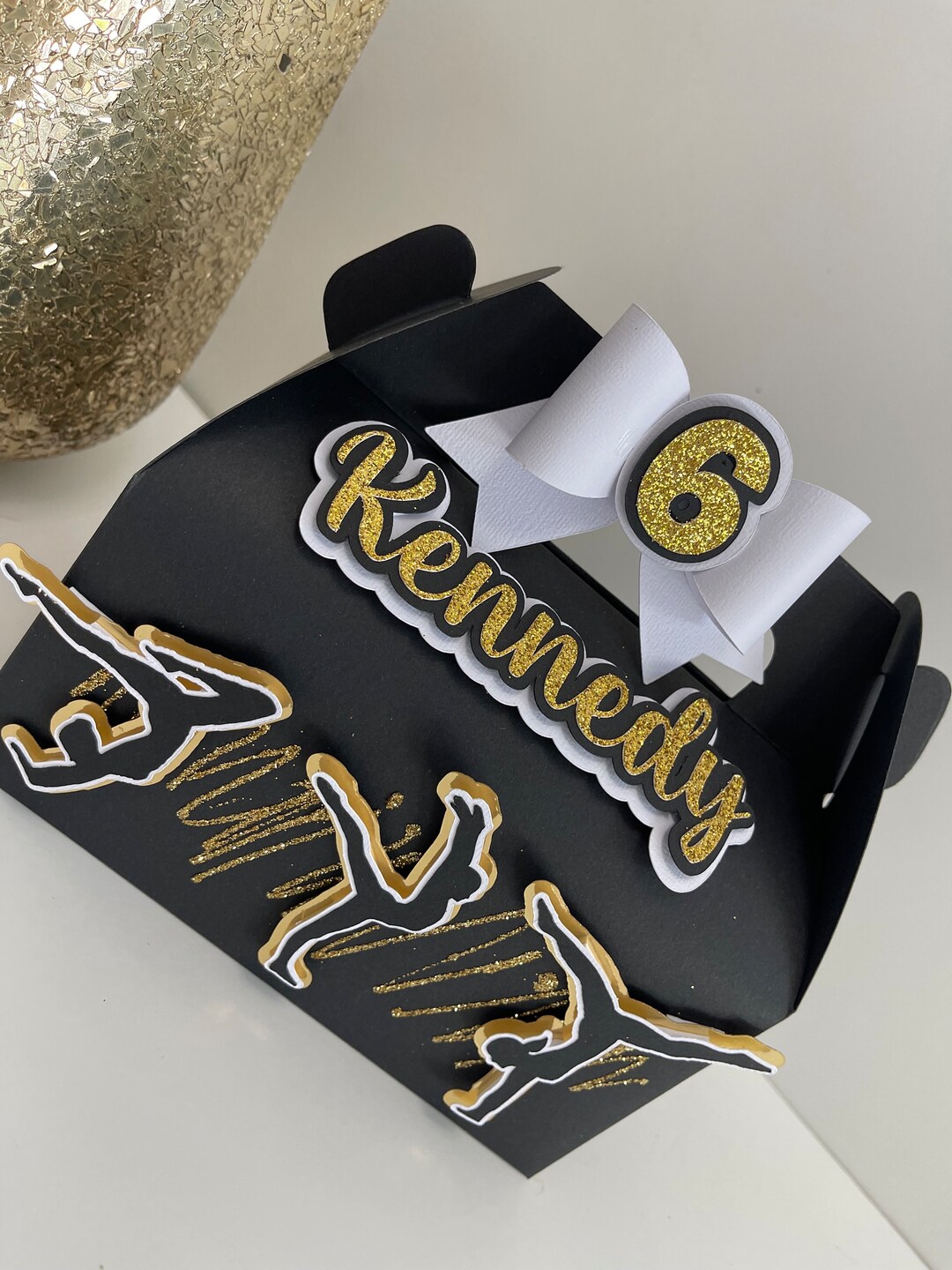 Gymnastics Party Favor Box, Gymnastics Birthday Theme, Gymnastics ...
