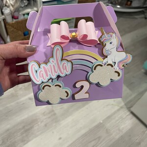 Unicorn Party Box, Unicorn Goody Box, Unicorn Birthday Decorations ...