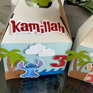 Lilo and Stitch Birthday Box, Lilo and Stitch Party Favor Box, Lilo and ...
