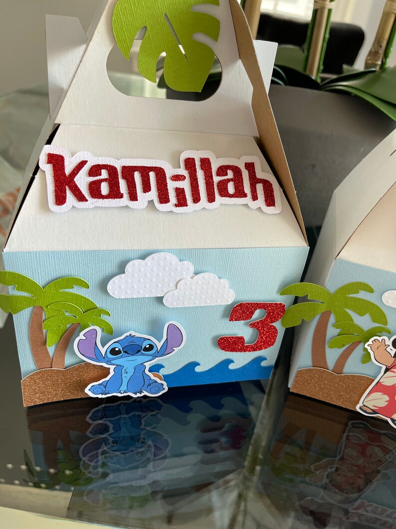 Lilo and Stitch Birthday Box, Lilo and Stitch Party Favor Box, Lilo and ...