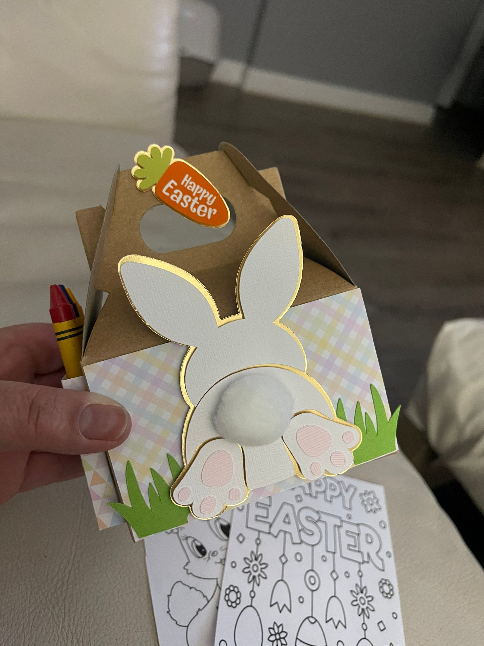 Bunny Activities Box, Bunny Coloring Box, Easter Party Favor Box ...