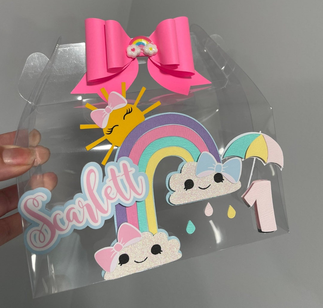 Rainbow Party Favor Box, Sunshine Party Favor, Rainbow Treat Box ...