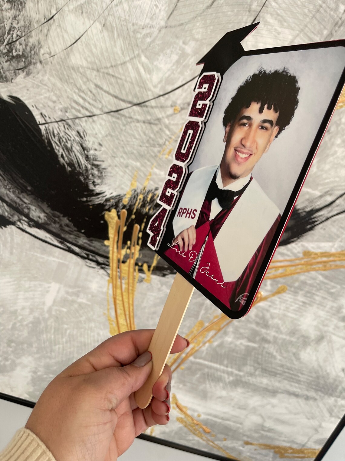 Graduation Fan, Graduation Cake Topper, Graduation Centerpiece, Class ...