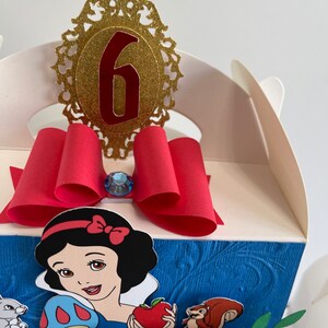 Snow White Birthday Party Favor Box, Snow White Birthday Decorations ...