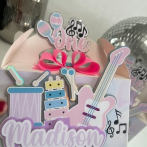 Music Birthday Decorations, Music Party Favor Box, Music Instruments ...