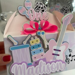 Music Birthday Decorations, Music Party Favor Box, Music Instruments ...