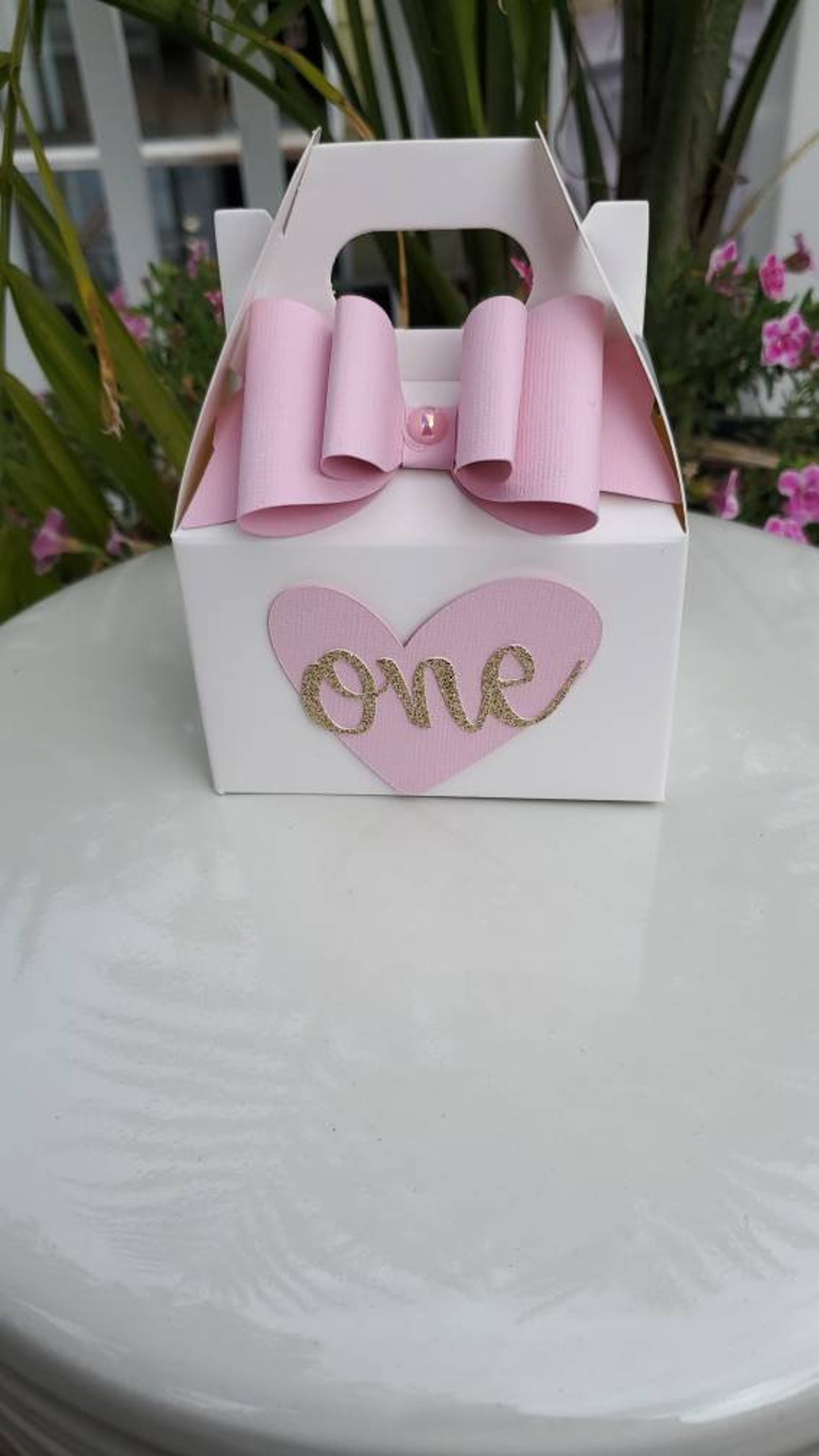 One Year Birthday Box One Year Party Favor Box One Year | Etsy