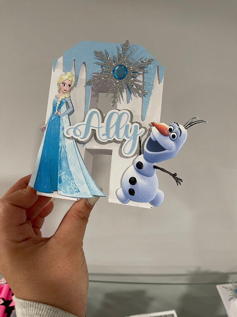 Frozen 3D Letter Elsa 3D Letter Frozen Party Supplies Elsa | Etsy