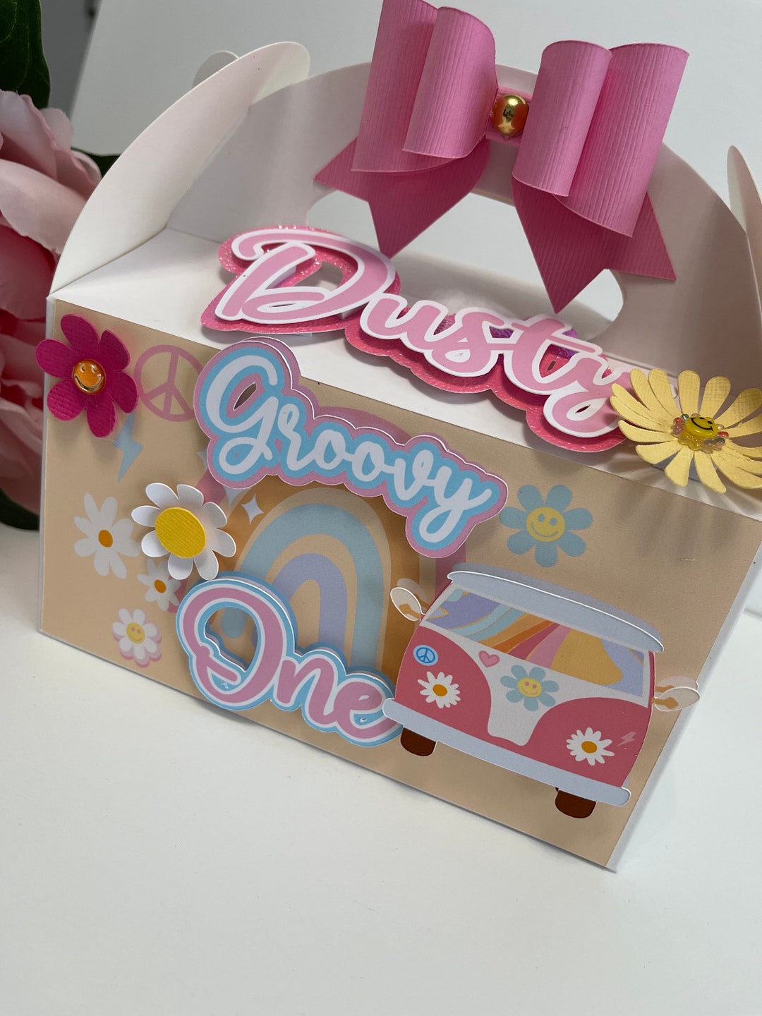 Groovy Party Favor Box, Groovy Treat Box, Two Groovy Birthday Box, One ...