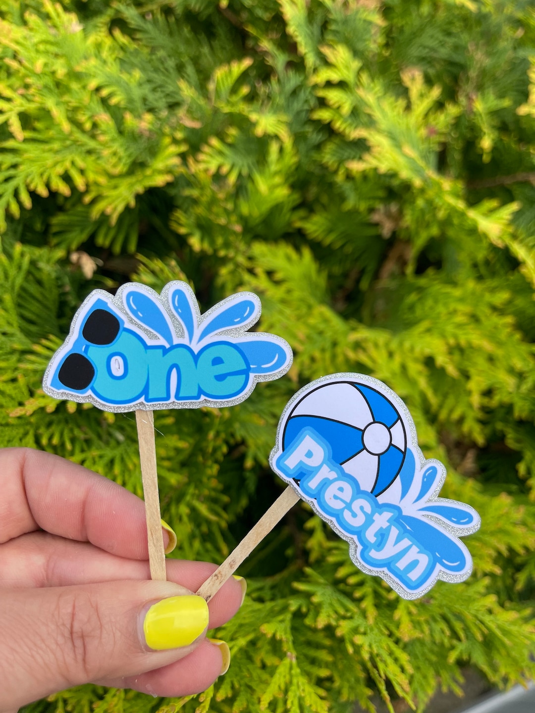 Pool Party Cake Topper, Pool Birthday Theme, Pool Birthday Decorations ...